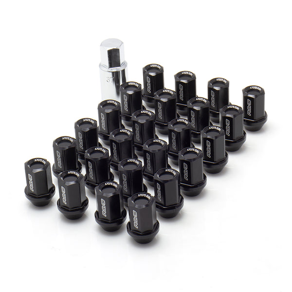 RAYS L37 Dura-Nuts Straight Type 6-Hole Lug and Wheel Lock Set ...